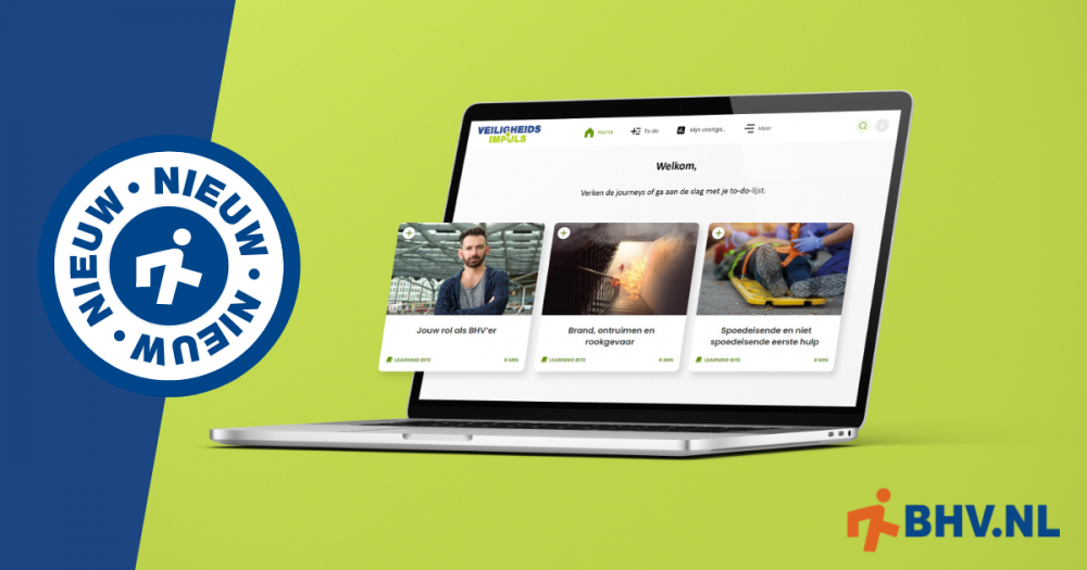 Nieuw: BHV-basiscursus met leerplatform Veiligheidsimpuls